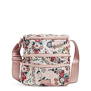 Vera Bradley Women's Recycled Lighten Up Reactive Expandable Lunch Cooler Lunch Bag, Prairie Paisley, One Size