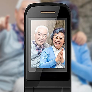 Unlocked Senior Flip Cell Phone, 2G Big Button Hearing Aids Flip Phone for Seniors, 2.4 Inch Display, FM Radio, MP3, MP4, BT, 4800mAh Battery, Dual Card Dual Standby (Gold)