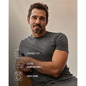 True Classic 6 Pack, Men's Short Sleeve Crew Neck T-Shirt, XL, Staple