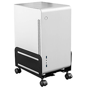 HumanCentric PC Stand – Computer Tower and CPU Stand Cart | Adjustable and Mobile PC Holder with Wheels
