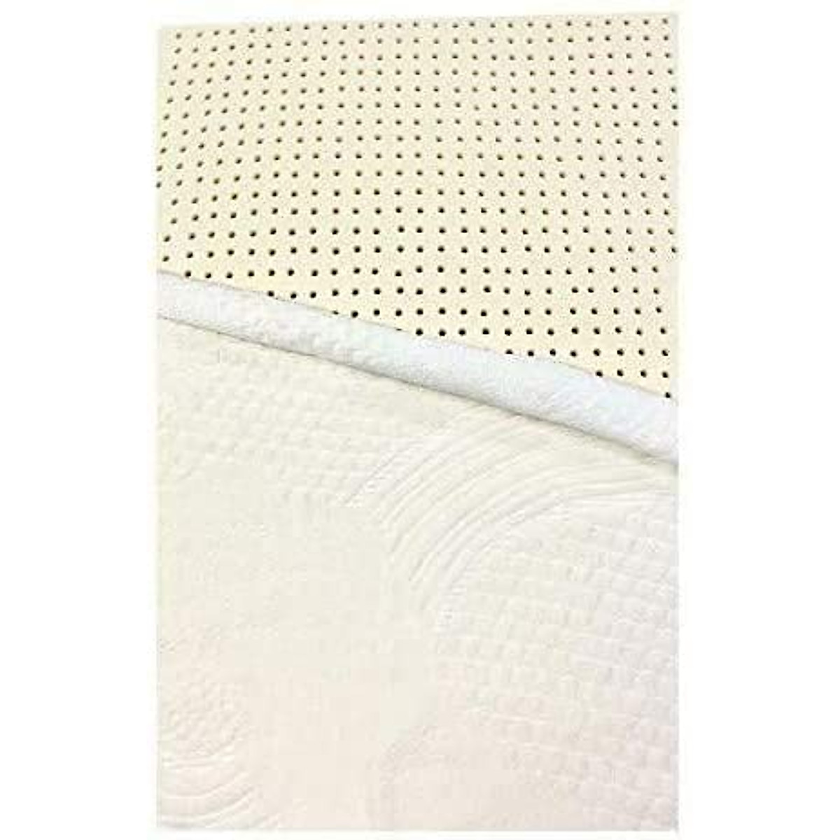 OrganicTextiles 2” Inch Organic Latex Mattress Topper Pad [GOLS & GOTS Certified] with Organic Cotton Cover Protector (Twin Size, Soft), Superior Pressure Relief, Soft and Durable, Made in USA