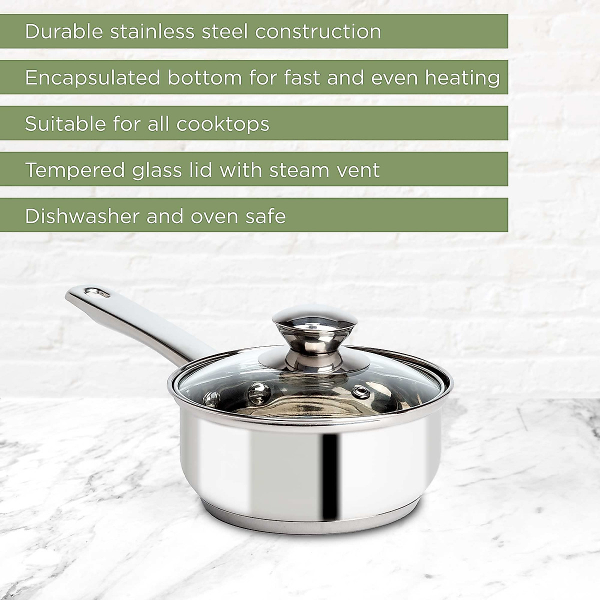 Ecolution Stainless Steel, 1-Quart