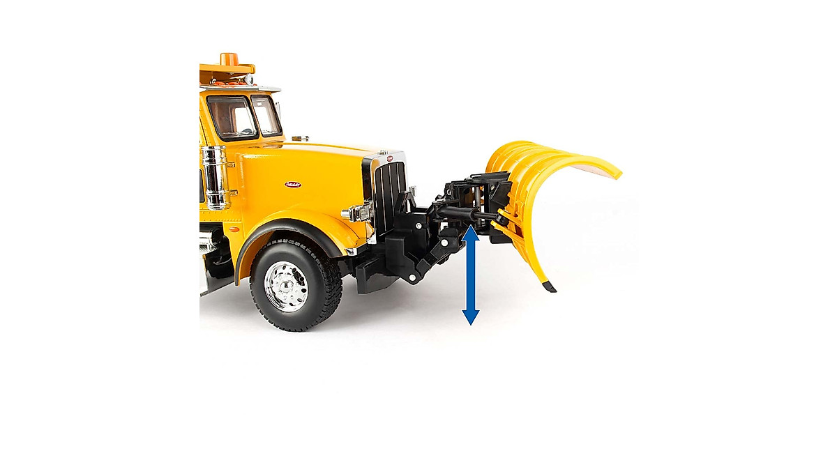 Realistic Peterbilt Snow Plow Toy Truck for Kids | TOMY ERTL