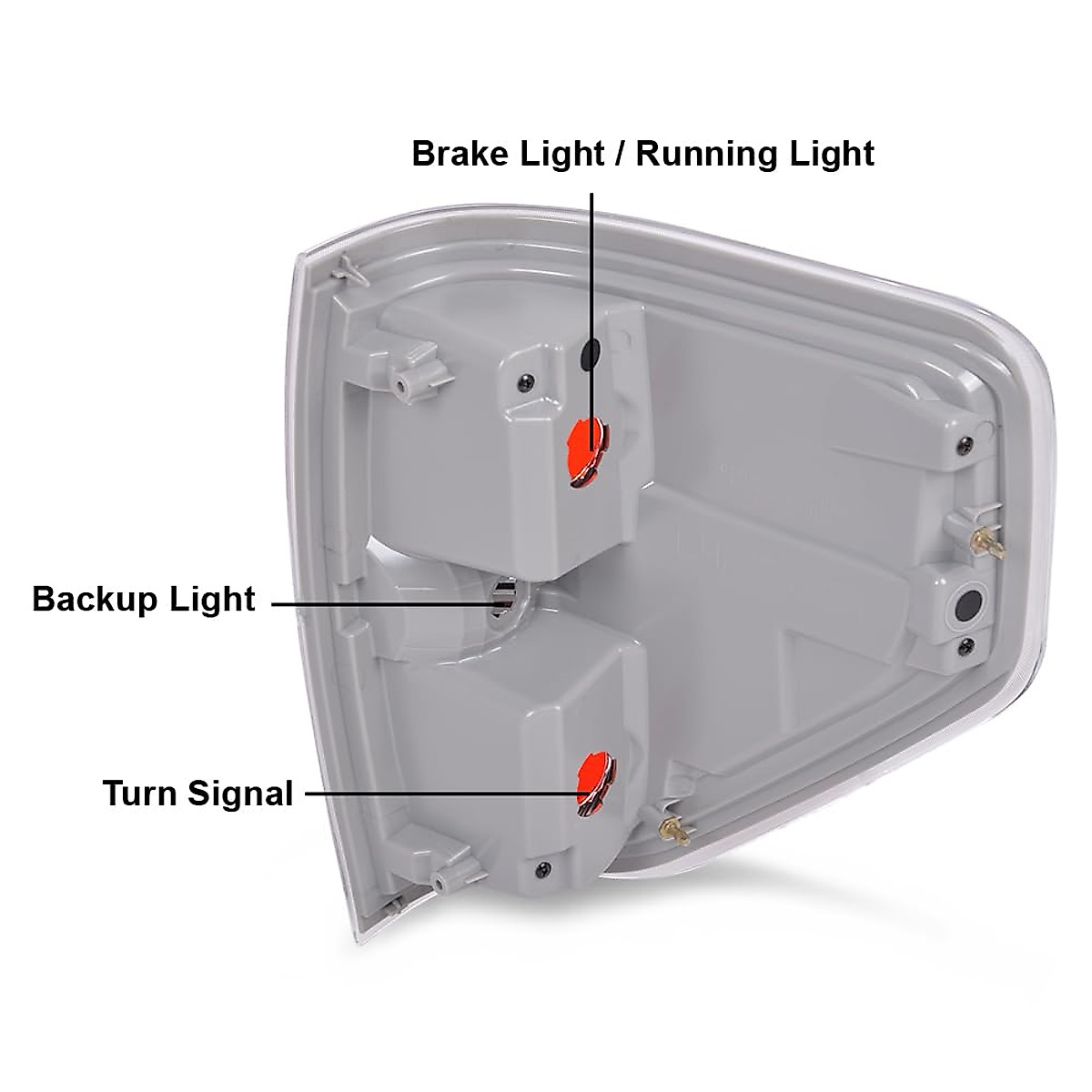 PIT66 Tail Lights,Compatible with 2009 2010 2011 2012 2013 2014 Ford F150 Rear Brake Lamps Assembly Left&Right Chrome Trim…