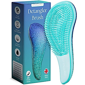 Detangler Brush & Wide Tooth Comb Gift Set - Ideal Gifts Under 10 Dollars for Womens Stocking Stuffers & Teenage Girls Gifts Ideas, Pink