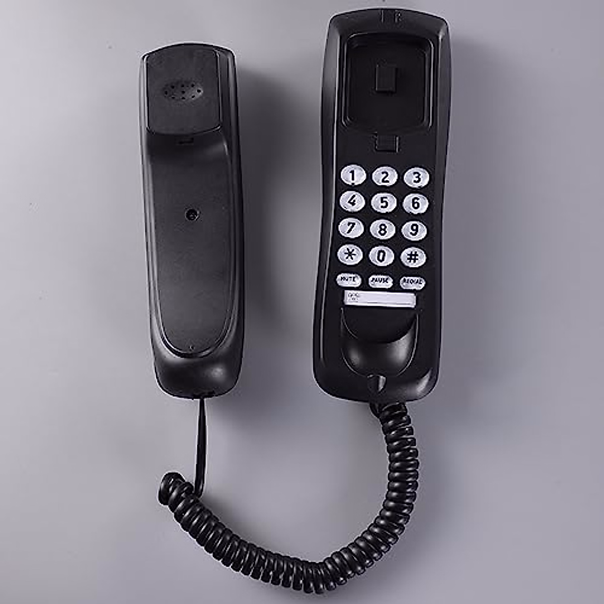 HCD3588 Wall-Mounted Telephone Fixed Landline Wall Telephones Perfect for Home and Business Use Simple Caller Telephone with Memory Buttons Mute Function Telephone