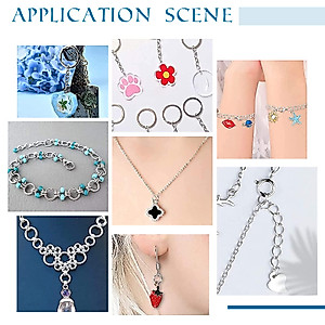 PH PandaHall 304 Stainless Steel Jump Ring, 1000pcs Open Jump Rings 18-Gauge O Ring Diameter 4mm 5mm 6mm 8mm 9mm 10mm for Earring Bracelet Necklace Pendant Jewelry DIY Craft Making