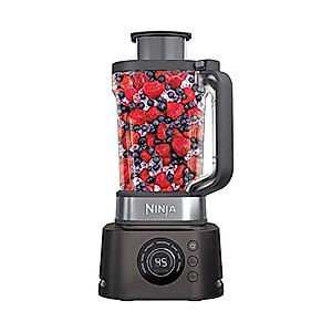 Ninja CO401B Foodi Power Blender Ultimate System with 72 oz Blending & Food Processing Pitcher, XL Smoothie Bowl Maker and Nutrient Extractor* & 7 Functions, Black (Renewed)