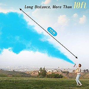 Merear Large Gender Reveal Fire Extinguisher 2 Packs, Gender Reveal Ideas, Baby Boy Reveal Party Ideas 100% Biodegragable for Gender Reveal Decorations (Blue)