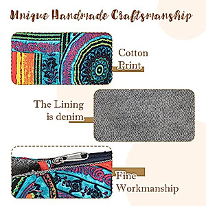 Cunno 3 Pieces Boho Bags for Women Crossbody Hippie Handbags Bohemian Hippie Bags Ethnic Style Bag Lady's Hippie Crossbody Shoulder Bag Women Tourist Handbag for Women Men Unisex