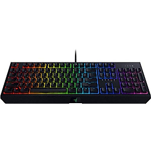 Razer BlackWidow Wired Gaming Mechanical Green Switch Keyboard with Chroma RGB Lighting (Renewed)