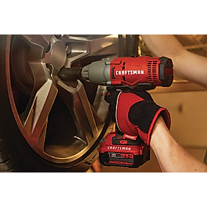 CRAFTSMAN V20 RP Cordless Impact Wrench Kit, 1/2 inch, Battery and Charger Included (CMCF900M1)