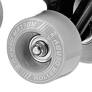 Roller Derby Youth Boys Firestar Roller Skate, Size 3, Black/Gray