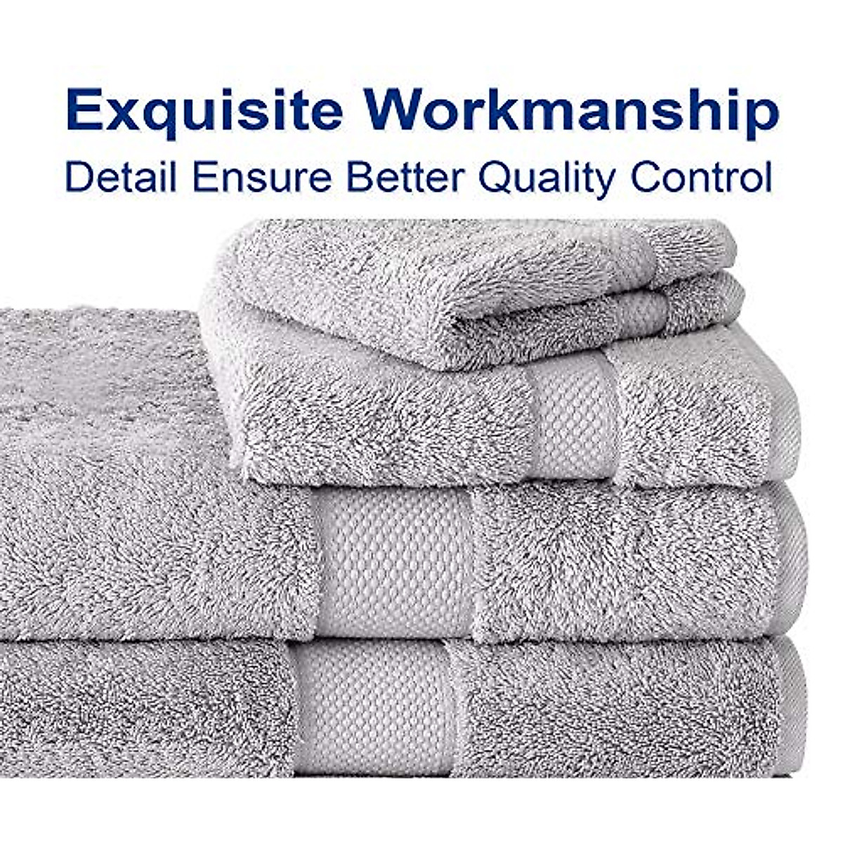 Lavish Touch Hand Towels | Soft, Highly Absorbent | Luxury, Spa Quality Hand Towels for Bathroom, Kitchen, Hotel, Gym | Aerocore100% Cotton Hand Towels600 GSM Pack of 6 | Steel