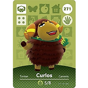 Curlos - Nintendo Animal Crossing Happy Home Designer Amiibo Card - 271