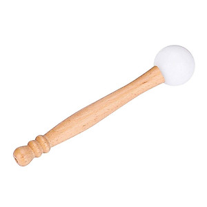 Singing Bowl Mallet, Wood Mallet Stick Rubber O Ring Singing Bowl Stick Singing Bowl Parts Percussion Instrument Parts For Crystal Singing Bowl