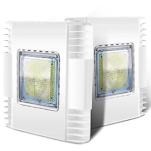 OSTEK 150W LED Canopy Light,19500LM 5700K LED Gas Station Light, Shop Storage Garage Area Light 400-700W MH/HPS Equiv. IP65 Waterproof and Outdoor Rated, 5 Years Warranty, UL&DLC Listed(2-Pack)
