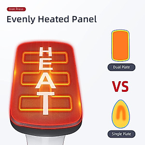 Heat Press - 7" x 3.8" Heat Press Machines for T Shirts Shoes Bags Hats and HTV Vinyl Projects & Portable Easy Iron Press Machine for Heating Transfer