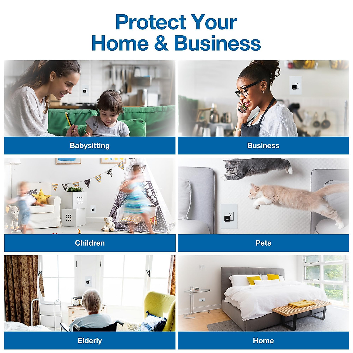 Asani Hidden Spy Camera USB Charger - Home & Office Security Nanny Cam with SD Card Slot, Motion Detection, Full HD Video, Smartphone Connectivity, Ideal for Monitoring Elderly Parents, Pets