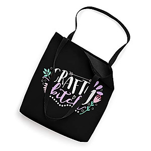 Crafty Bitch Illustration for Women Crafters Tote Bag
