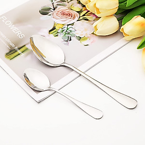 Snplowum 24pcs Silver Flatware Set With Holder, Stainless Steel Egg Shape Cutlery Storage Tableware Kitchen Utensils Gift Set, Silverware Set for Home and Restaurant Banquets, Service For 6