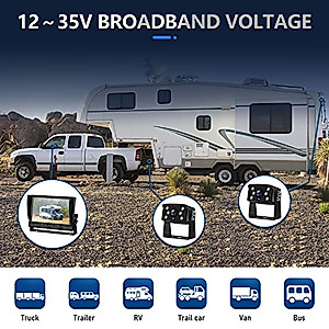 RV Backup Camera System Wired Kit, 9" AHD DVR Monitor with 1080p IP69 Waterproof/Night Vision Rear and Front Camera for RV Truck/Semi Box Truck/Trailer VEKOOTO(N92)
