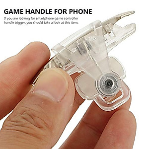 Hemobllo Handle 1 Pair Mobile Game Controller Smartphone Shooting Game Aim Button Device Joystick Grips Hand Grips Hand Grips Hand Grips Hand Grips