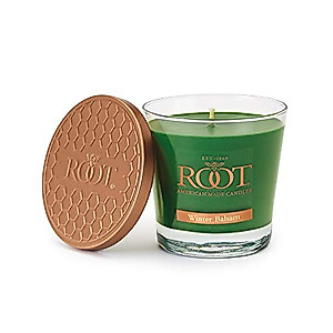 Root Candles Honeycomb Veriglass Scented Beeswax Blend Candle, Small, Fresh Balsam