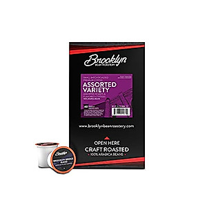 Brooklyn Beans Assorted Coffee Variety Pack Single-Cup coffee for Keurig K-Cup Brewers, 40 Count