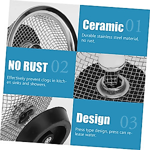 Hemobllo 2pcs Filter Net Bath Tub Hair Catcher Kitchen Drain Stopper Sink Drain Cover Kitchen Sink Strainer Floor Drainer Kitchen Sink Take a Bath Filter Screen