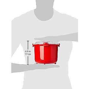Sistema Microwave Collection Rice Cooker, 87.2 oz./2.6 L, Red