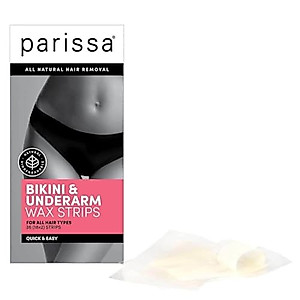 PARISSA Bikini & Underarm Wax Strips 36 Count, 36 CT