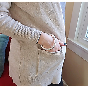 Sheila Fajl Everybody's Favorite Tubular Brush Bangle in Brush Silver Plated