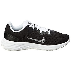 Nike Women's Revolution 6 Next Nature Running Shoes, Black/White, 8 M US