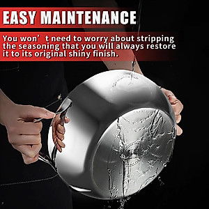 3 Quart Stainless Steel Stock Pot with Lid-Canning pot with Stainless Steel Lid, Induction Gas Ceramic Soup Pot