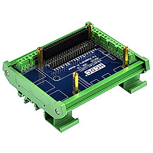 DIN Rail Mount Pinout Breakout Terminal Block Module for Raspberry Pi A+ 3A+ B+ 2B 3B 3B+ 4B Zero Zero-W