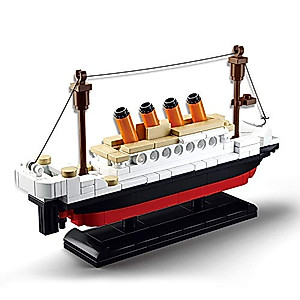 SuSenGo Building Blocks for Titanic ShipBoat 3D Model Educational Gift Toys for Children 194PCS