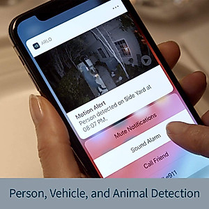 Arlo Pro 3 - Home Security 3 Camera System, Wire-Free 2K Video with HDR, Color Night Vision, Spotlight, 160° View, 2-Way Audio, Siren, Works with Alexa (Renewed)