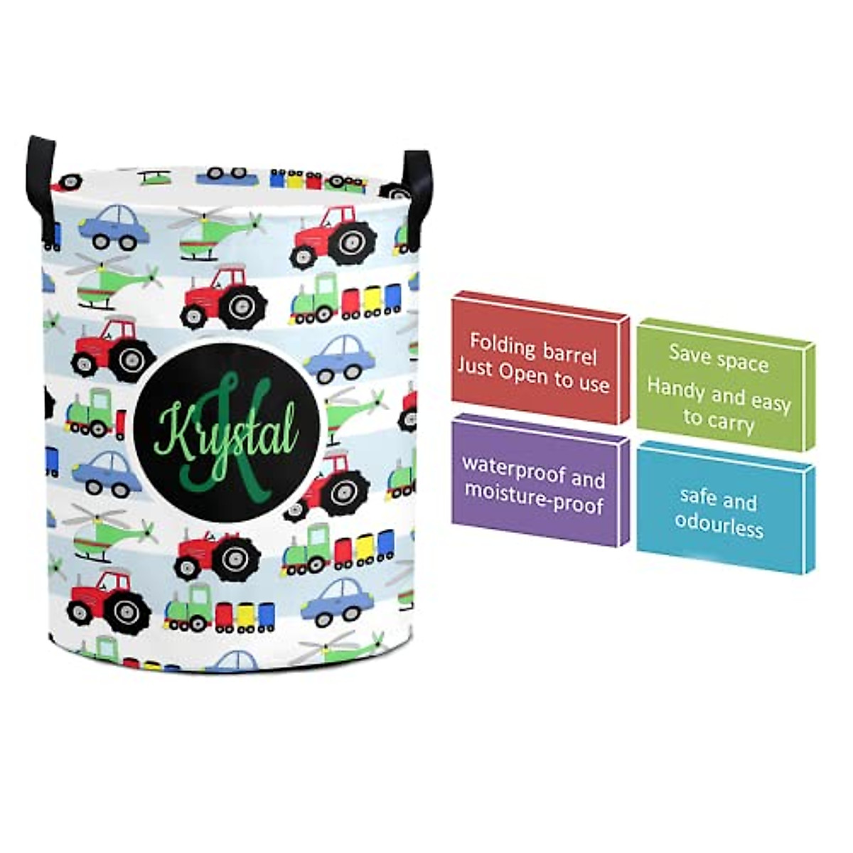 Floral Elephant Laundry Baskets With Name Text Bedroom Hamper Kitchen Organization Collapsible Storage Basket Clothes Hamper Organizer