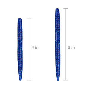 Bombrooster Rubber Worms Senkos 4" 5" Salt Impreatation Soft Plastic Lures Kit Bass Fishing