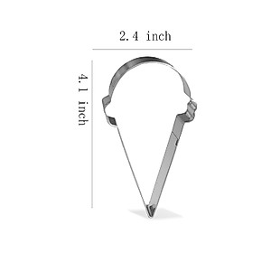 Keewah 4th of July Cookie Cutter Set - 8 Piece - USA, Bunting, Cupcake, Ice Cream, Firework Ribbon, Star - Stainless Steel