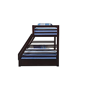 Acme Furniture XL Twin/Queen Bunk Bed with Drawers, Espresso (AC-37425)