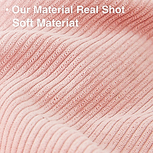 EXQ Home Stuffed Animal Storage Kids Bean Bag Chair Cover (No Filler) Washable Ultra Soft Corduroy Pink Bean Bag Cover for Organizing Plush Toys or Textile, Sack Bean Bag for Adults, Teens