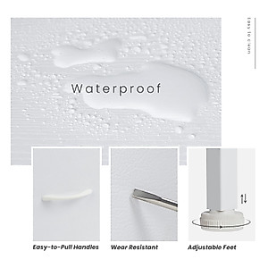 Sweetcrispy Dresser for Bedroom, Drawer Dresser Organizer Storage with 5 Drawers Short Dresser, Chest of Drawers with Fabric Bin, Steel Frame, Wood Top for Bedroom, Entryway