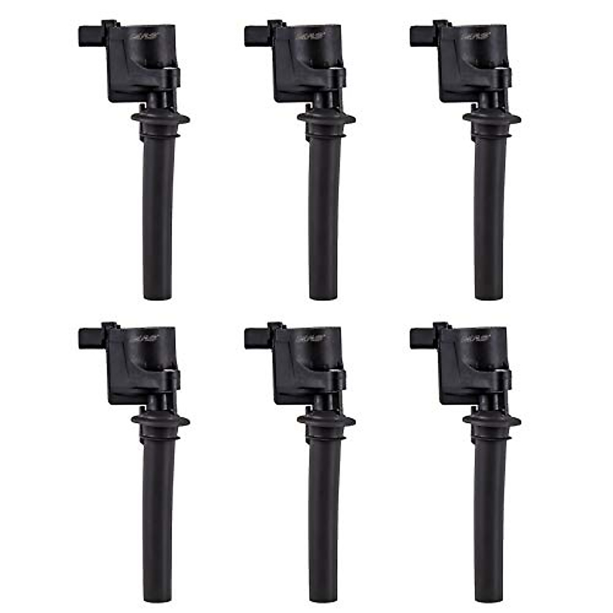 MAS Set of 6 Ignition Coils Pack Compatible with Ford Escape Taurus Five Hundred Free Style Mazda Tribute Mercury Mariner Sable 3.0L V6 Replacement for DG500 FD502 DG513 C1458 5C1449