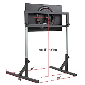 SimFab Single TV Floor Stand for Racing and Flight Simulators Model HD | TV Set Mount Bracket Style 40, 42, 47, 49, 55, 65 TVs (Single TV Stand, Heavy Duty Mount Bracket)
