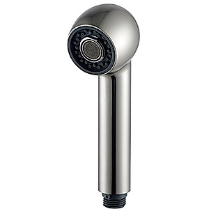 Beelee Kitchen Replacement Sprayer, Pull Out Spray Head for Kitchen Sink Pull-Down Faucet G 1/2 Straight Thread 2-Function Stream Aerated Flow Brushed Nickel,F103-SP