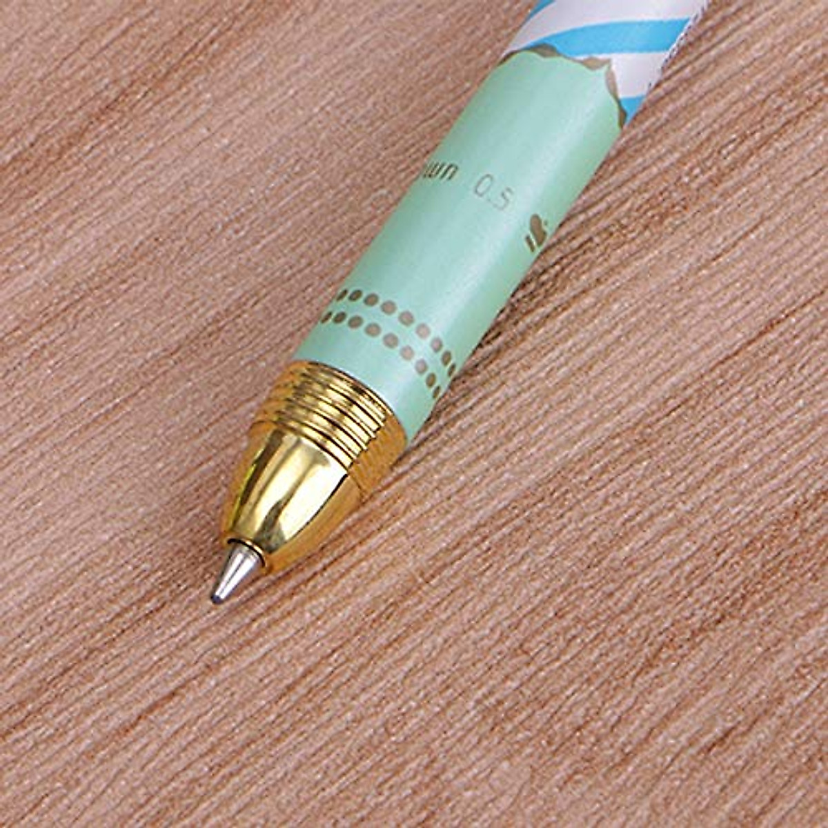 Ipienlee Crown Desigh 0.5 MM Black Ink Gel Pens for School, Office or Family Use, 12pcs