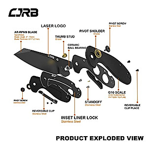 CJRB Maileah Green Bundled with Black Great Edc Knife Companion