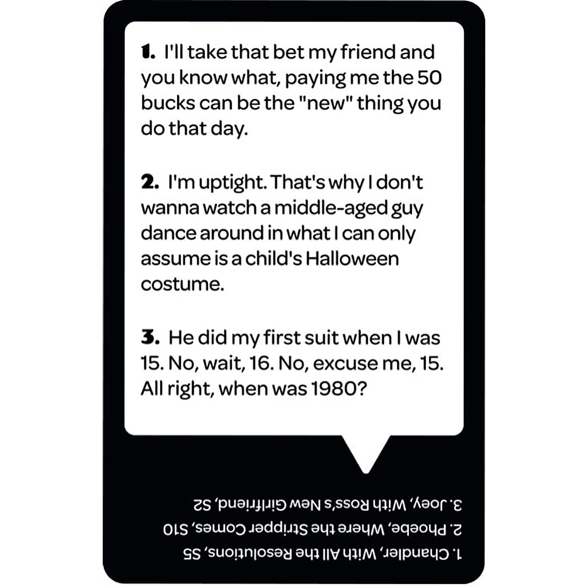 Who Says? Card Game Friends Edition